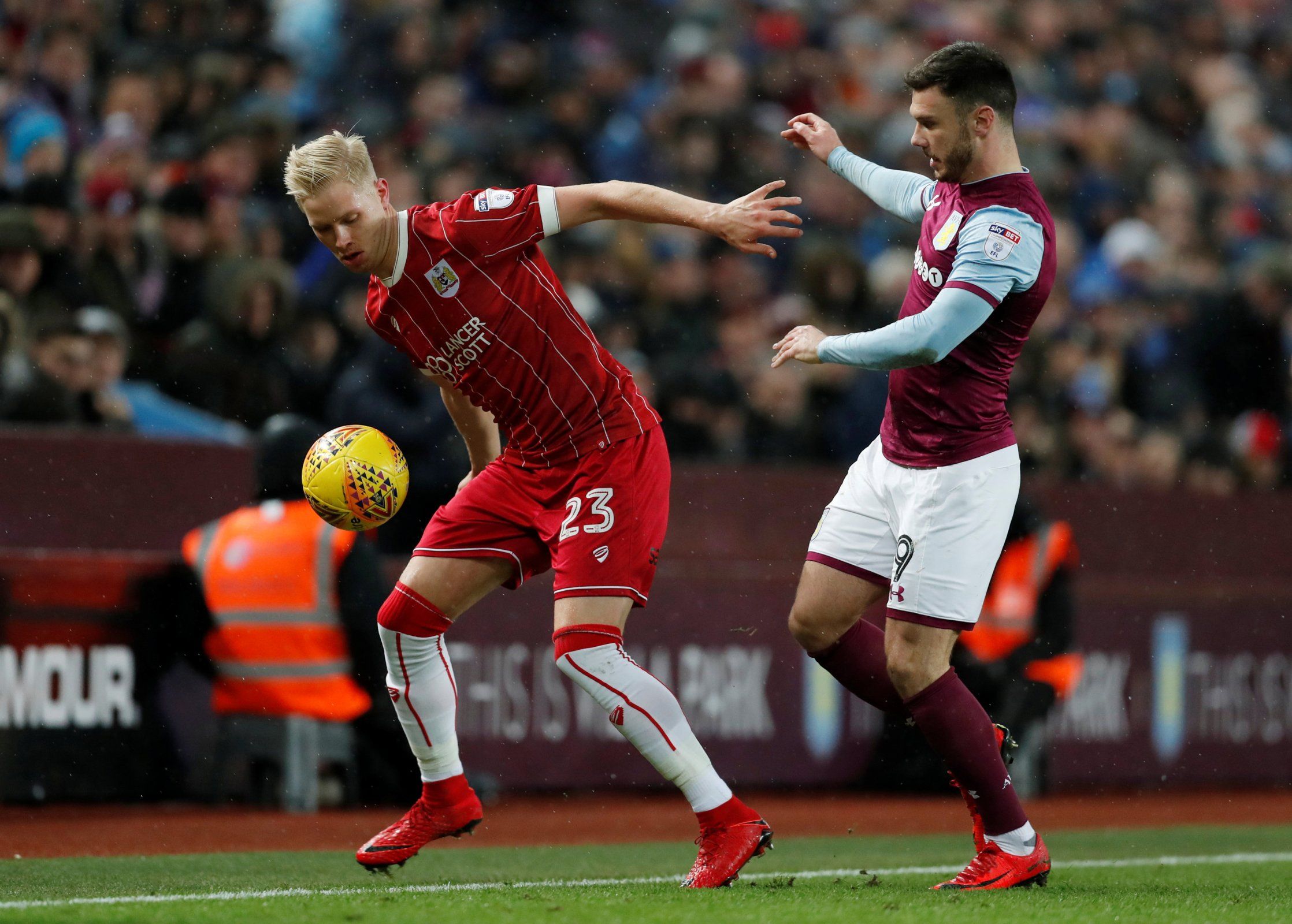 Aston Villa fans have sympathy for Hogan following injury blow