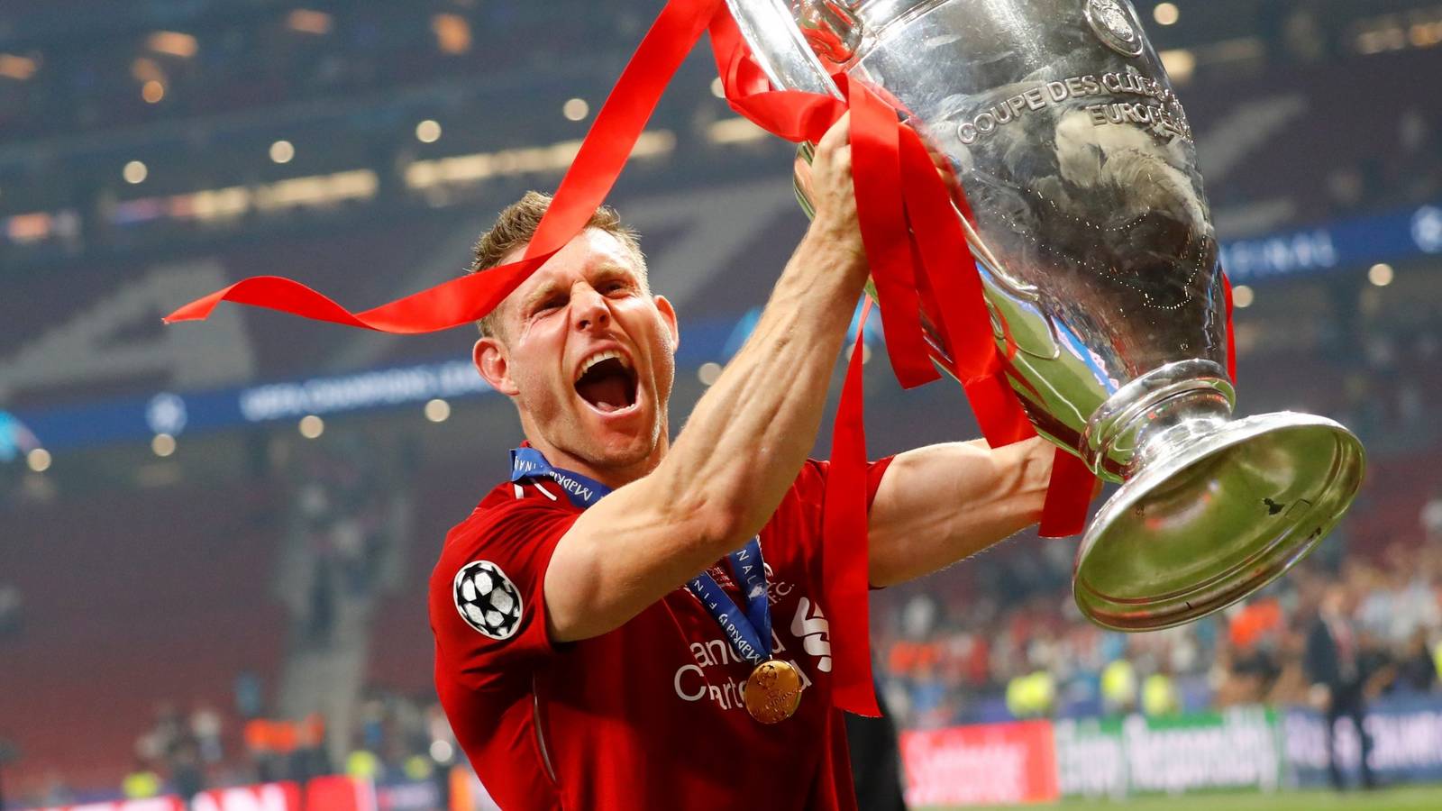 Liverpool fans pay tribute to James Milner after Champions League win