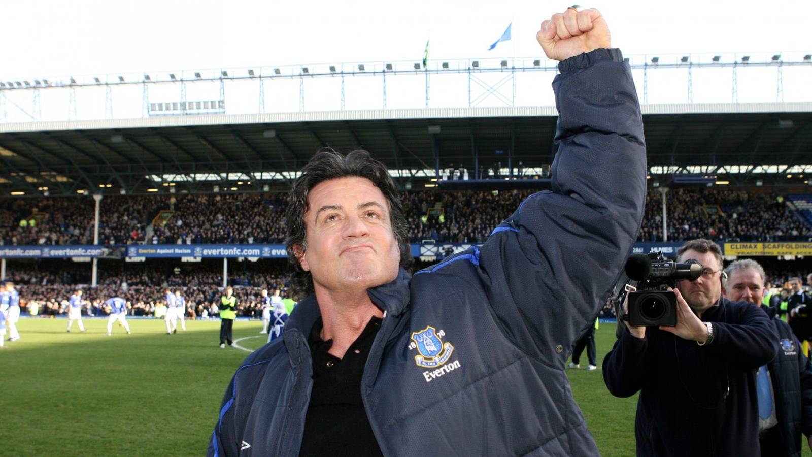 Everton share photo of celebrity fan Sylvester Stallone