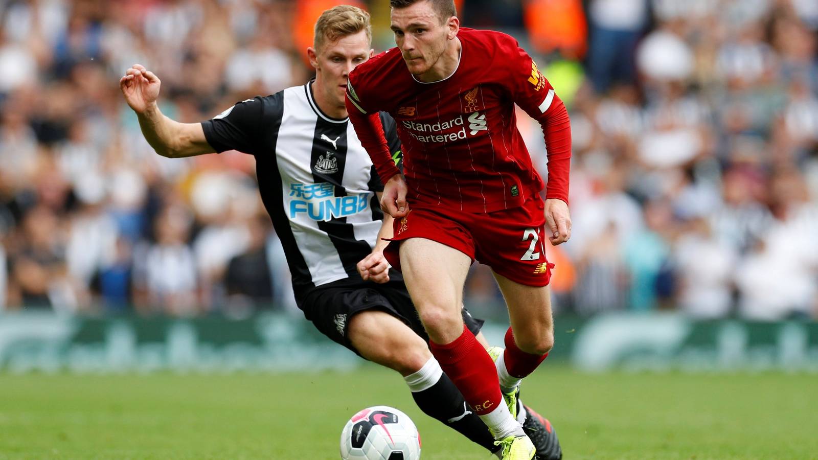 Liverpool's Andrew Robertson continues to perform in a number of areas ...