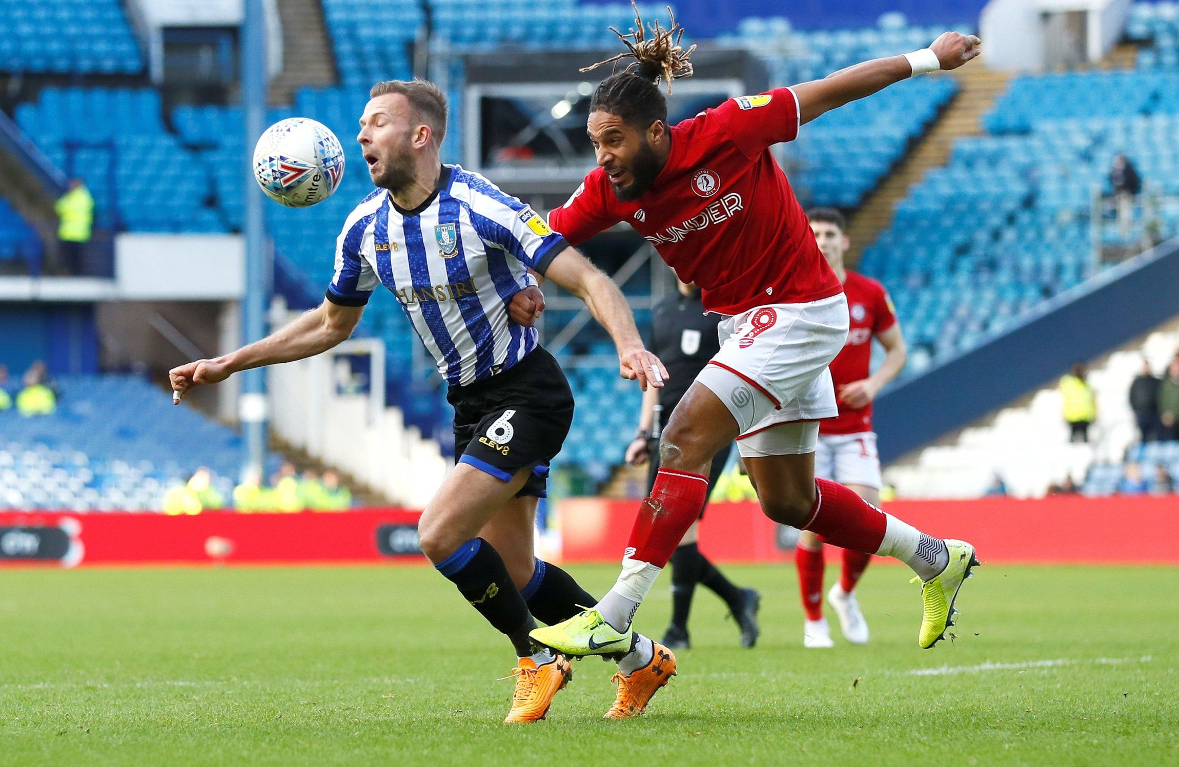 Sheffield Wednesday's Jordan Rhodes was brought back down to earth