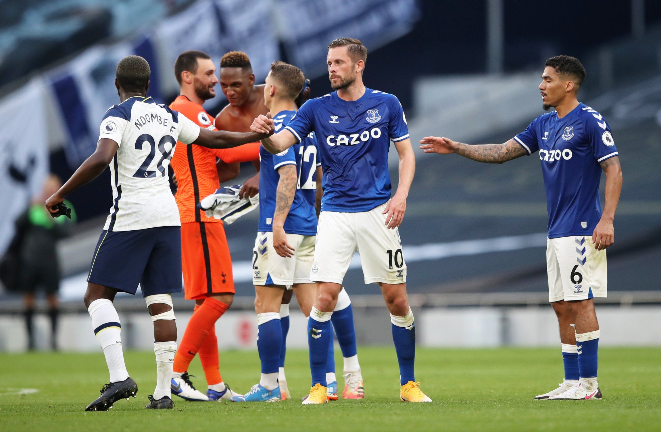 Everton fans rave about Allan's debut against Tottenham