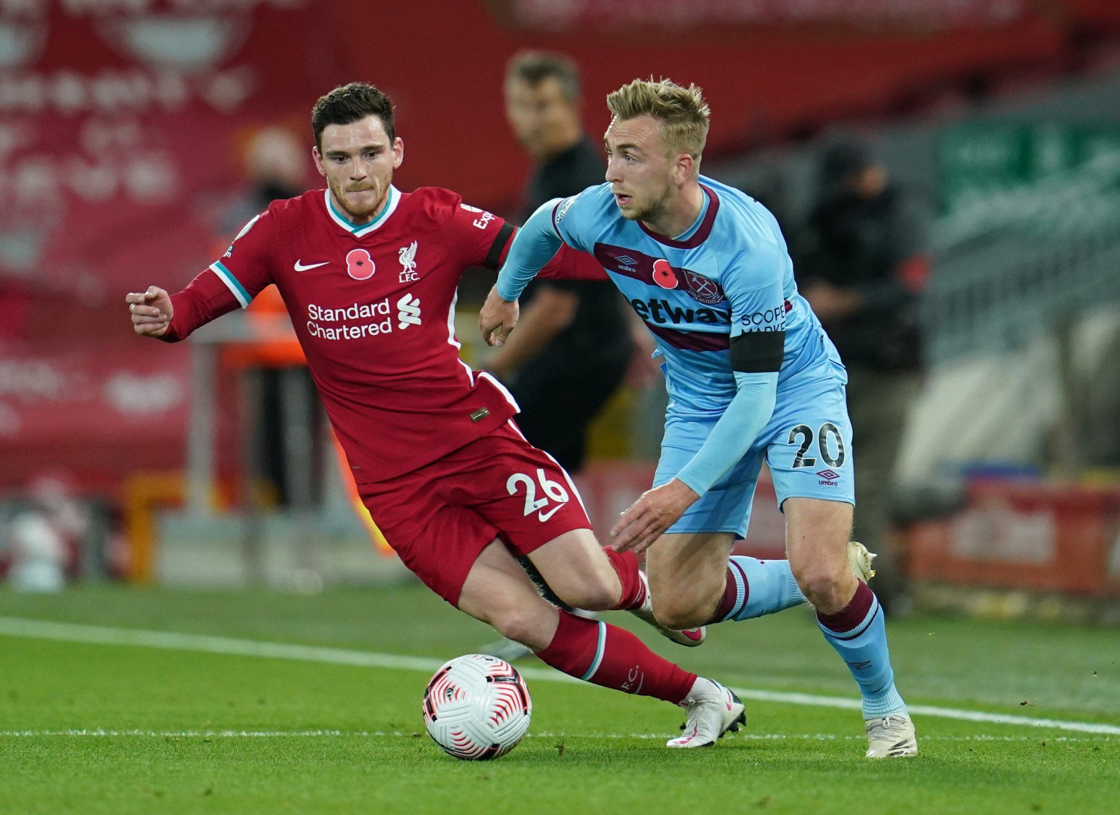 West Ham’s Jarrod Bowen endures continued decline in Liverpool defeat