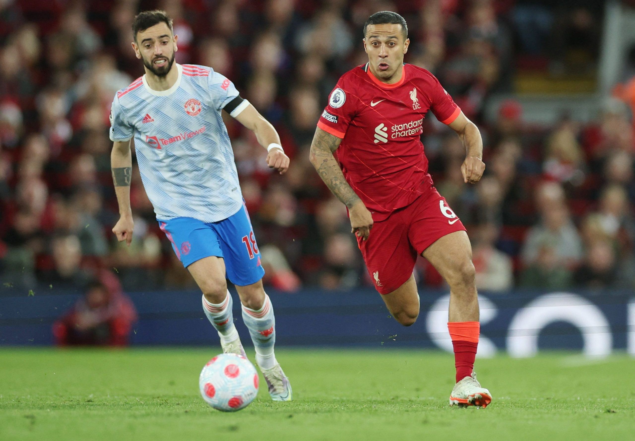 Liverpool: Thiago ran Man Utd rout