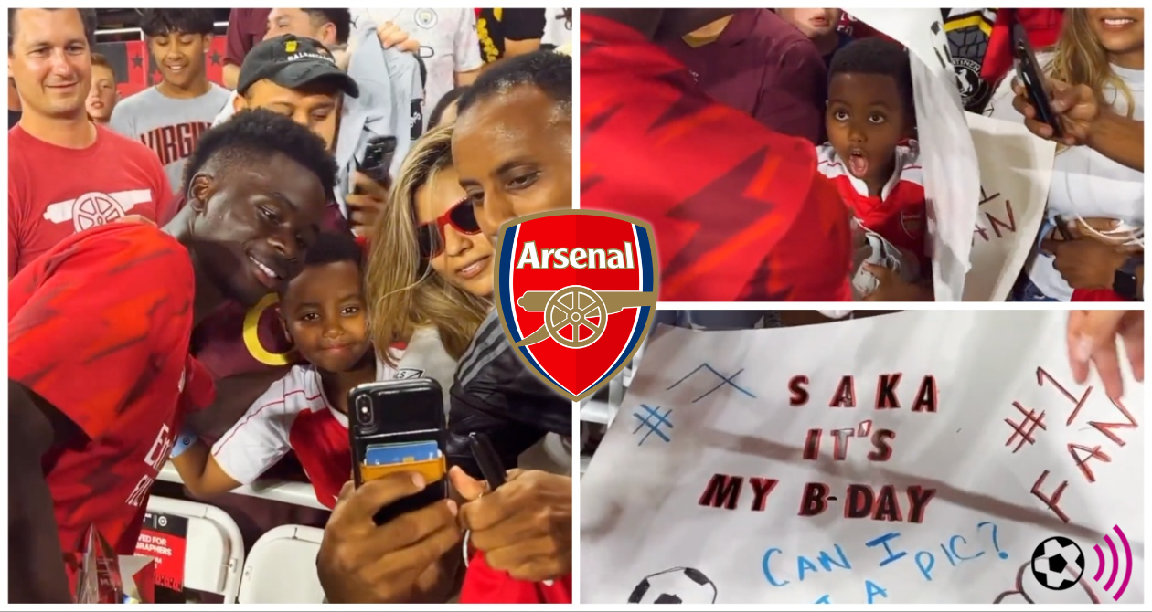 Viral Clip Shows Wholesome Bukayo Saka Moment With Arsenal Fan