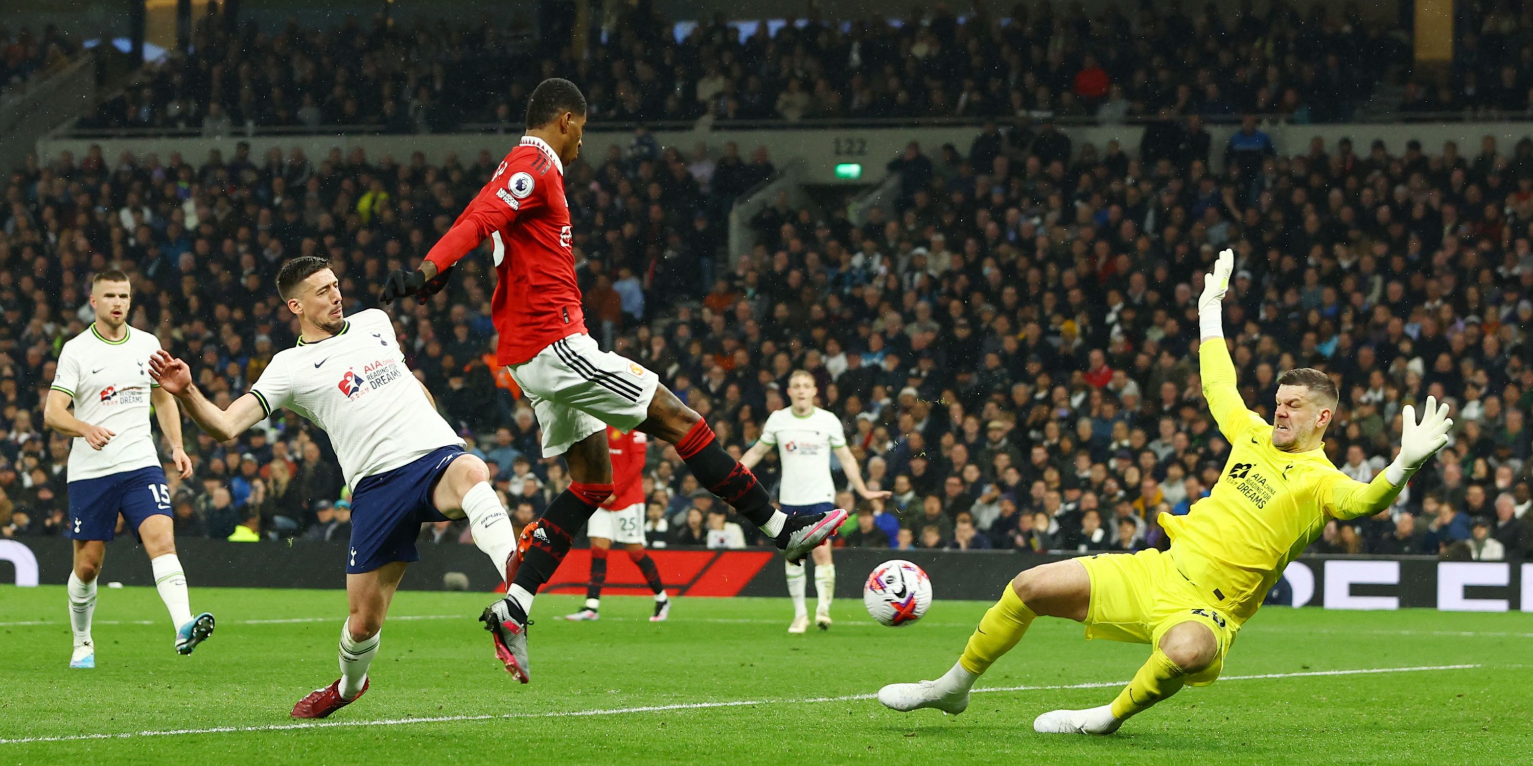 Marcus Rashford goal record vs Tottenham