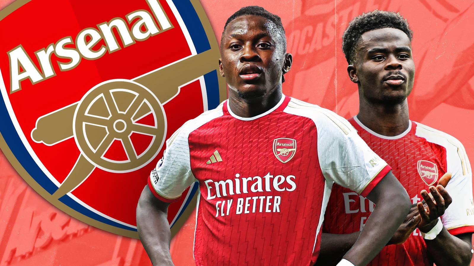 Leading the pack: Arsenal favourites to land "insane" £41m Saka rival