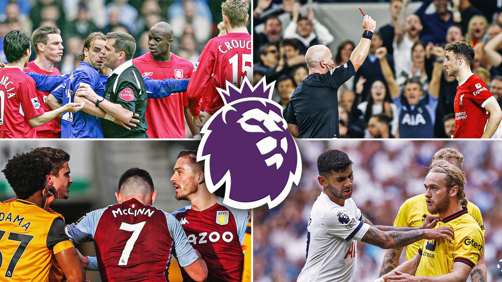 The 12 Premier League matches with the most yellow and red cards - list