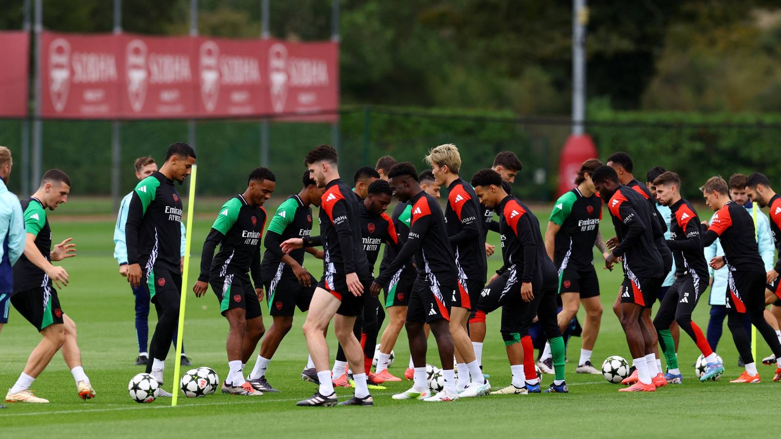 Jamie O'Hara makes Ted Lasso jibe after Arsenal training footage