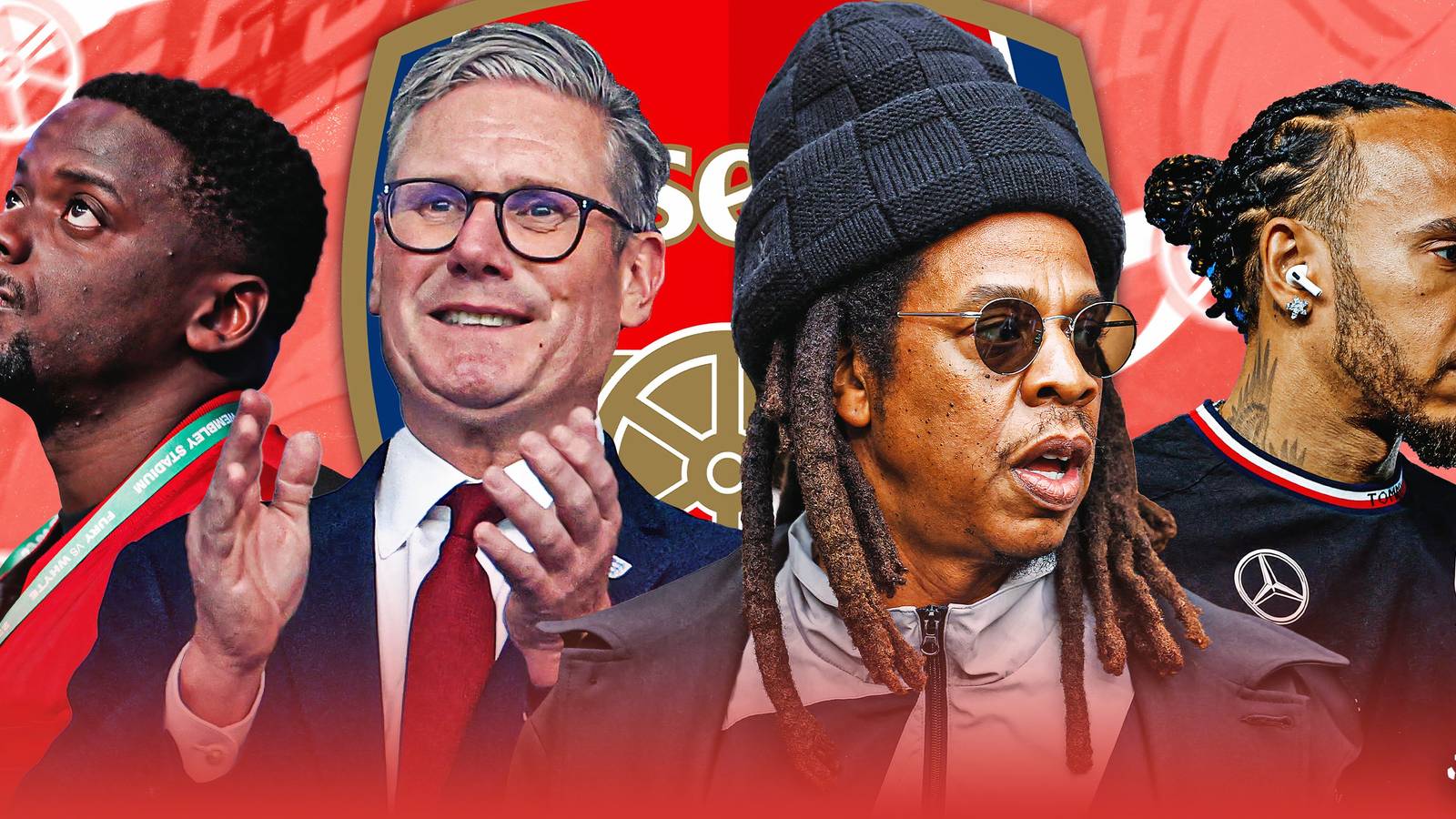 Famous Arsenal fans, including Keir Starmer, Jay-Z and Kim Kardashian