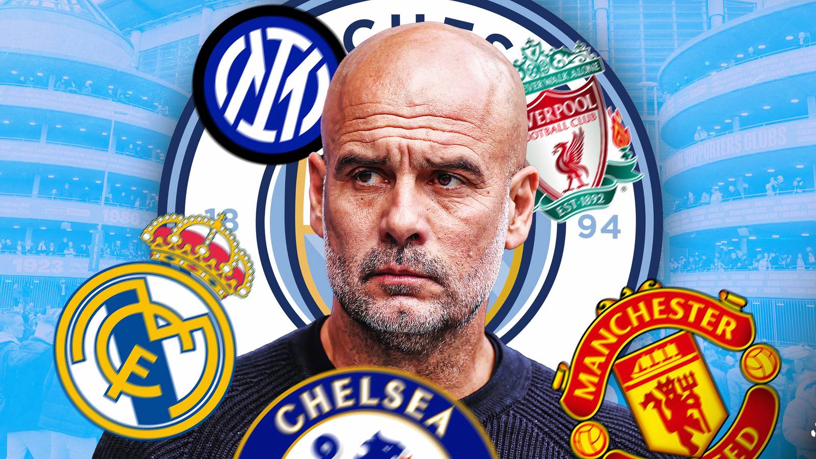 The 11 teams Pep Guardiola has the worst head-to-head records against