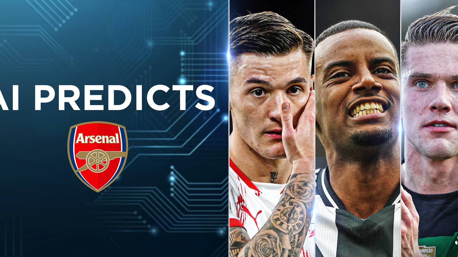 AI predicts how many goals Sesko, Isak & Gyokeres would score for Arsenal