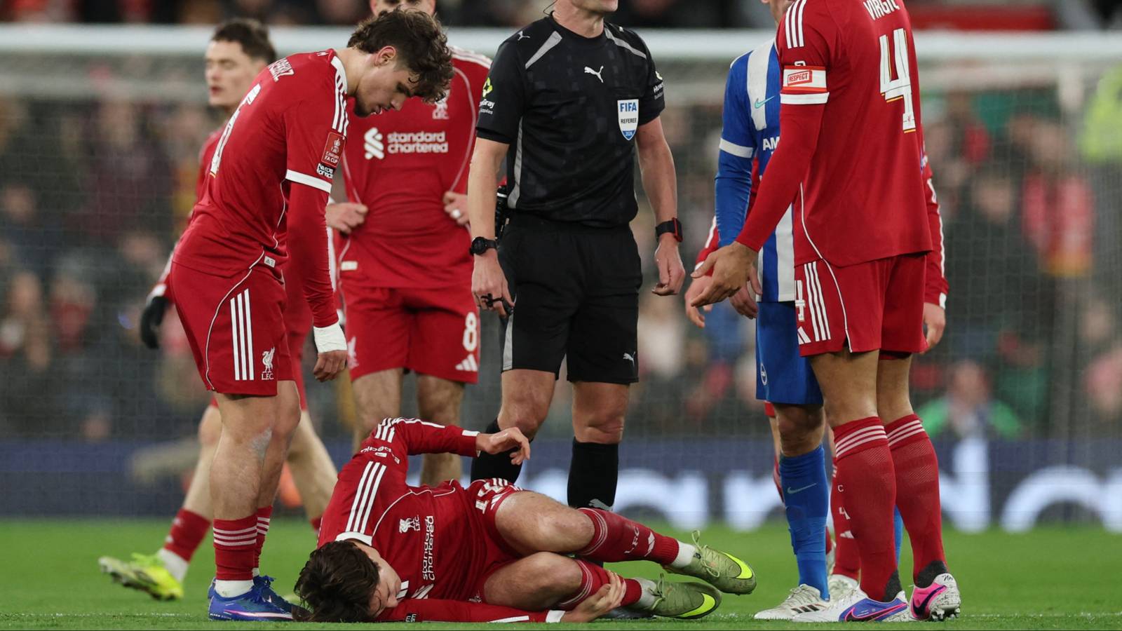 Reds flop looks like he'll never start for Liverpool again after Brighton